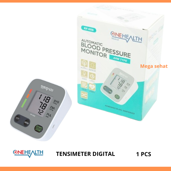 Jual Tensimeter Tensi Digital Onehealth KF-65D Alat Cek Tensi Darah ...