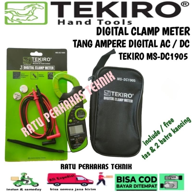Jual Tekiro Digital Multitester Original / Multimeter Alat Ukur Arus ...
