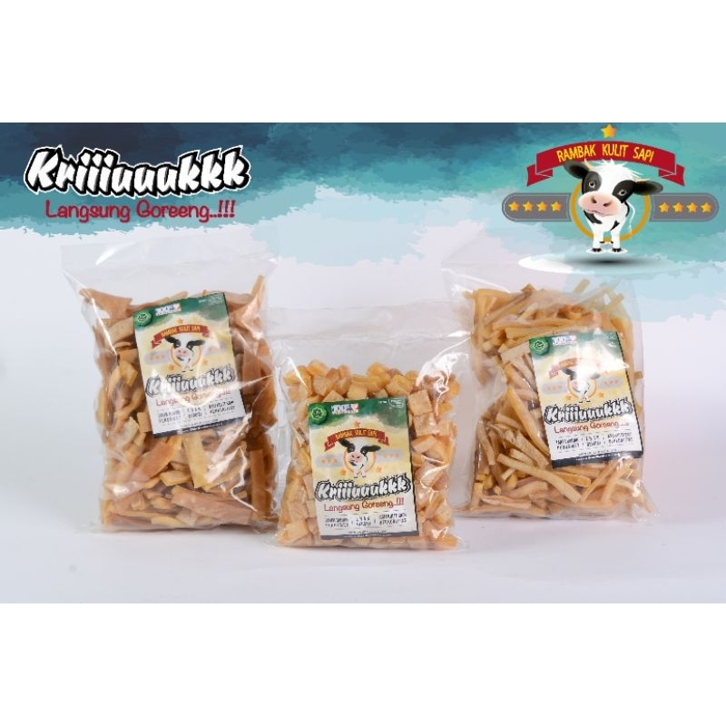 Jual RAMBAK KULIT SAPI MENTAH 1 Kg / KRUPUK KULIT SAPI MENTAH ...