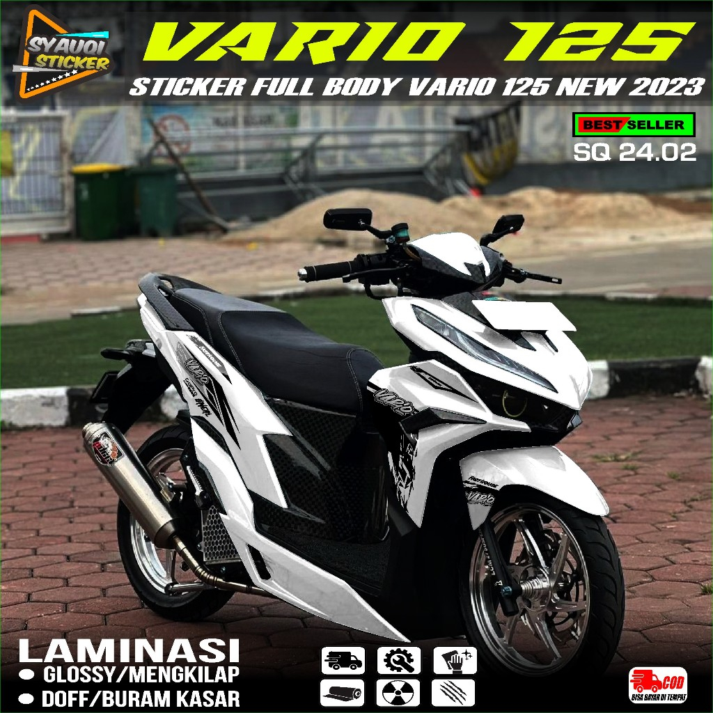 Jual (COD)Decal stiker vario 125 new 2023 2024 Full Body simpel grafis ...