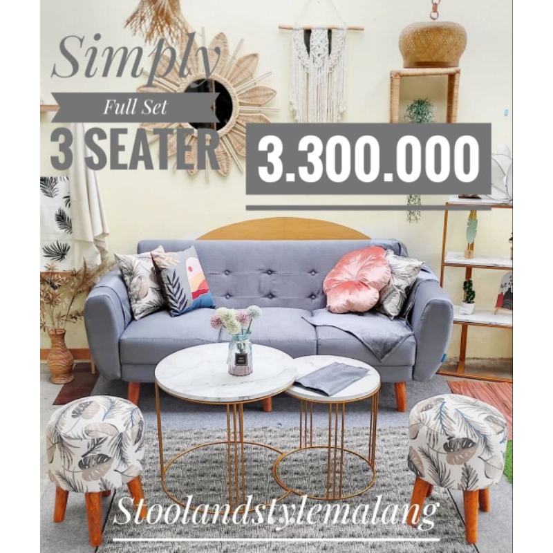 Jual Paket Sofa 3 Seater | Shopee Indonesia