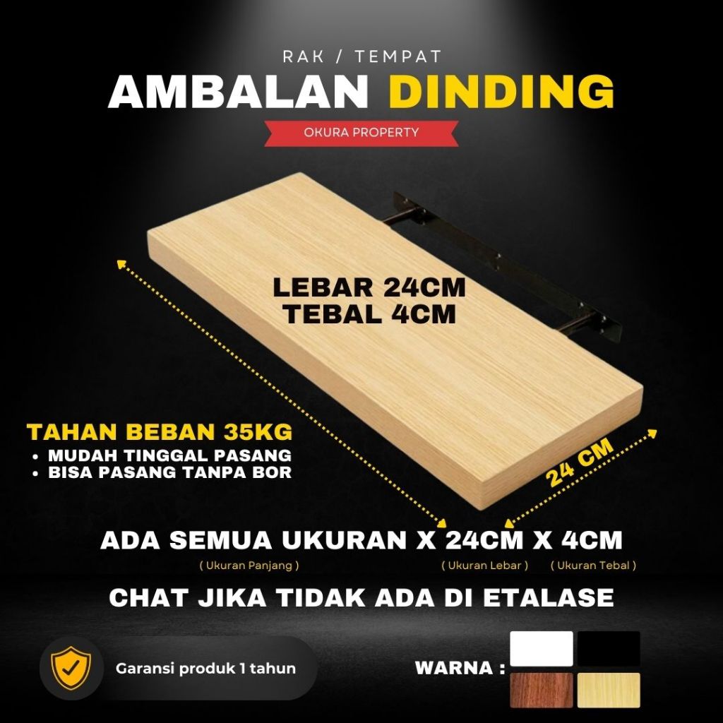 Jual Rak Dinding Minimalis Ambalan Hiasan Papan Hambalan Kayu Laci ...