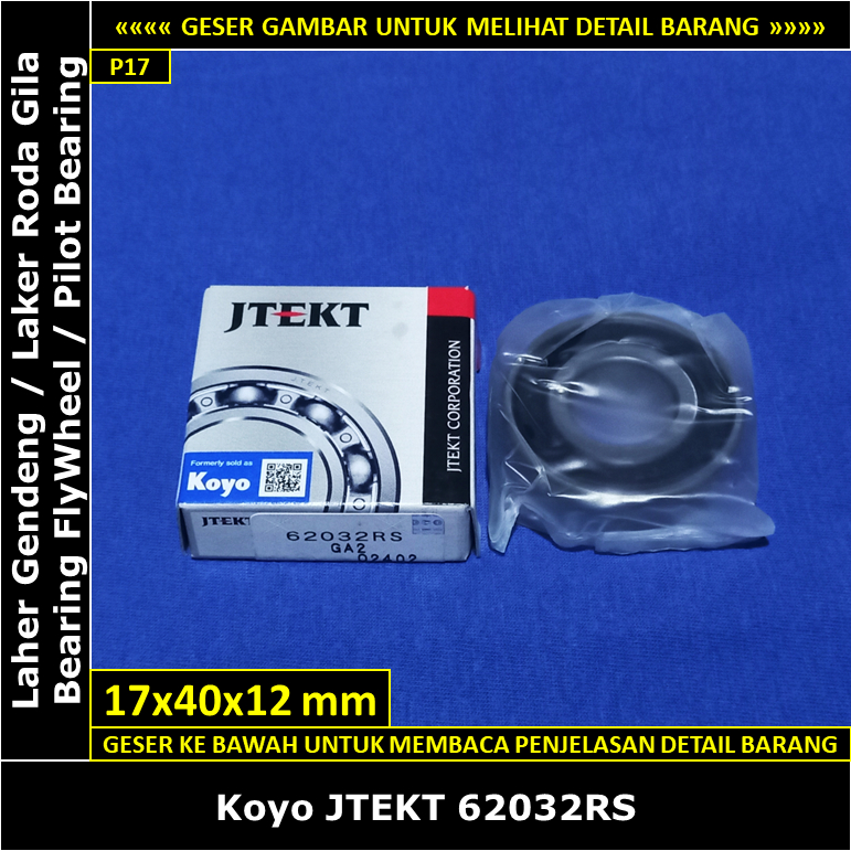 Jual Pilot Bearing Laher Flywheel Mitsubishi Colt Diesel Ragasa 100 PS ...
