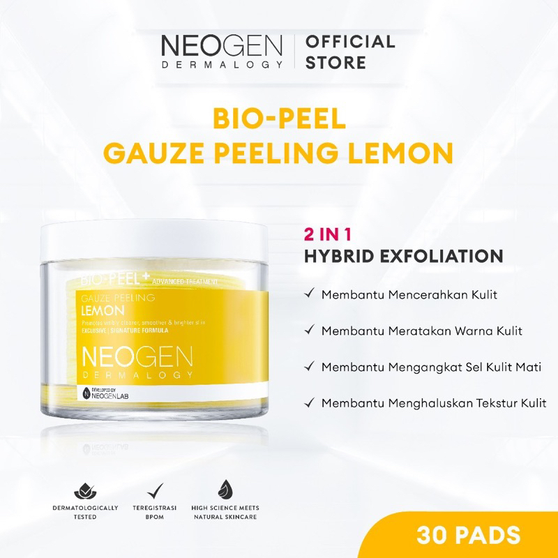 Jual NEOGEN DERMALOGY Bio Peel Gauze Peeling Lemon Full Jar (30 Pads) | Shopee Indonesia