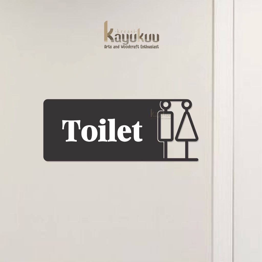 Jual Kreasikayukuu Hiasan Pintu Kamar Mandi WC|Toilet Sign|Signage ...