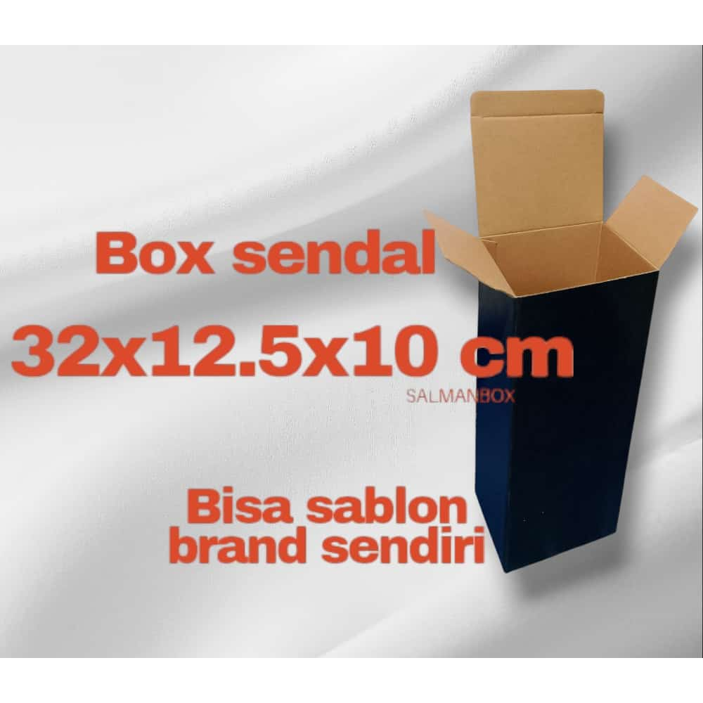 Jual BOX SENDAL HITAM 32X12.5X10 CM/BOX SENDAL/BOX SANDAL HITAM/BOX ...