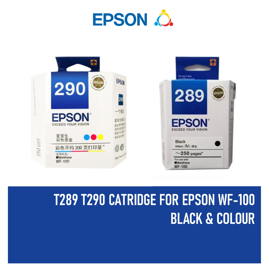 Jual EPSON WF-100 T289 289 T290 290 CARTRIDGE FOR WF-100 | Shopee Indonesia