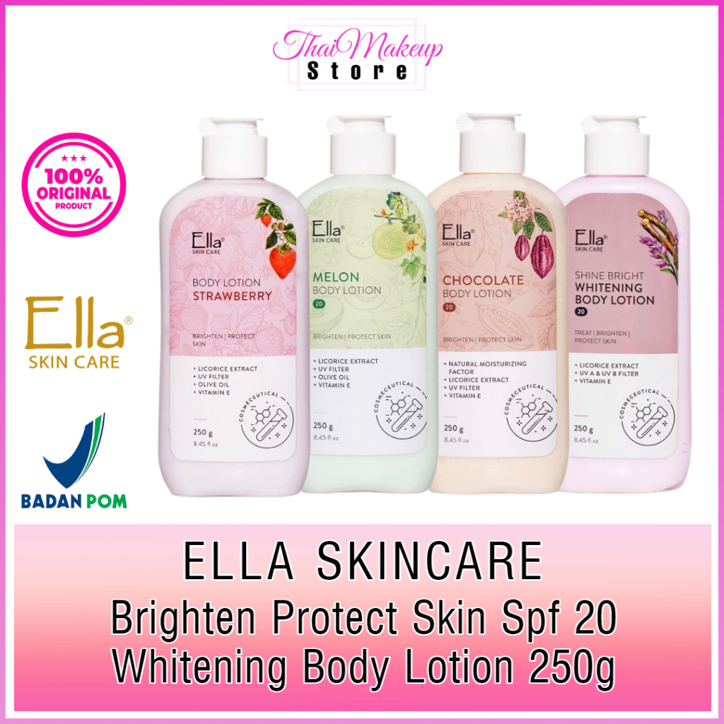 Jual Ella Skincare Whitening Body Lotion SPF 20 ORIGINAL with Licorice ...