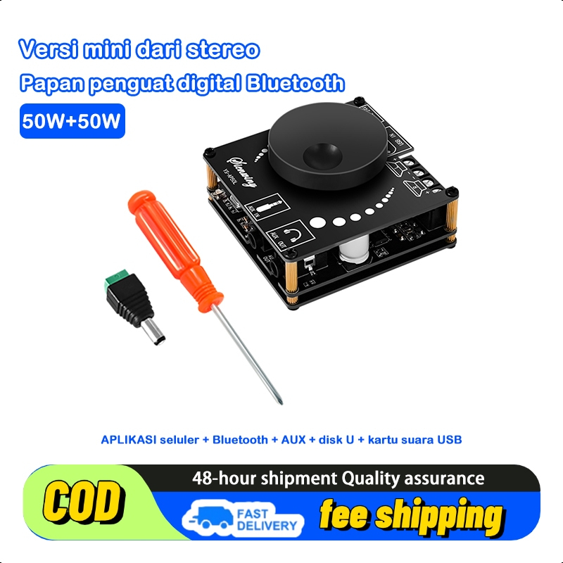 Jual 50W + 50W Amplifier Stereo Digital Mini 50WX2 40W Modul Papan Daya ...
