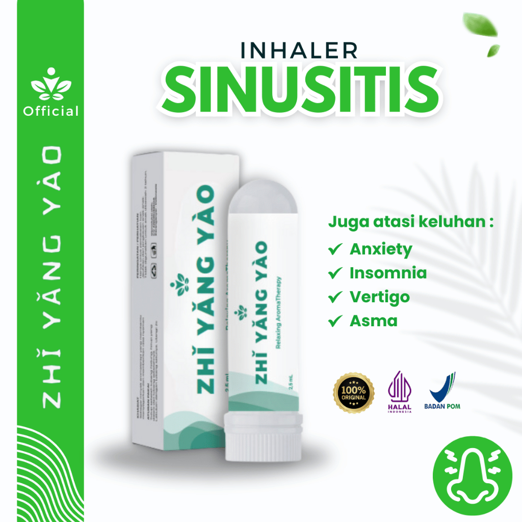 Jual Zhi Yang Yao Inhaler Sinusitis Radang Sinus Pernafasan Herbal ...