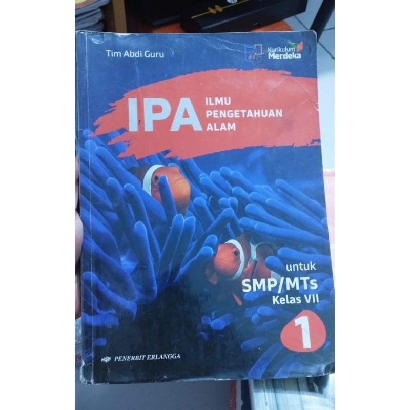 Jual Buku IPA kelas 7, Ilmu Pengetahuan alam SMP 1, erlangga, kurikulum merdeka | Shopee Indonesia