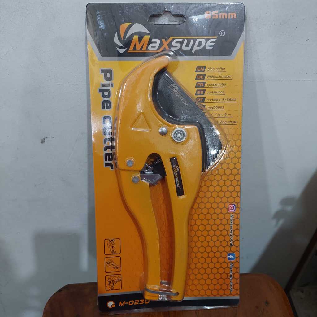 Jual MAXSUPE 65mm Pipe Cutter - Gunting Pipa PPR PVC Heavy Duty ...