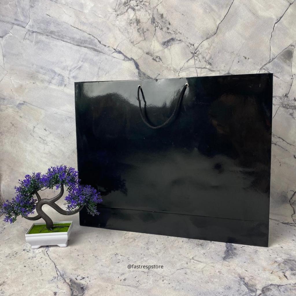 Jual Paper Bag Besar Hitam 50x40x12 Tas Kado Gift Bag Premium | Shopee ...