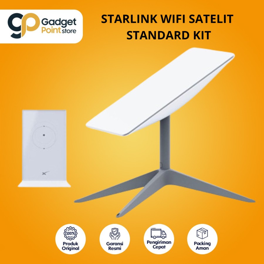 Jual STARLINK Standard Internet Kit Satellite Antenna & WiFi Router Kit ...