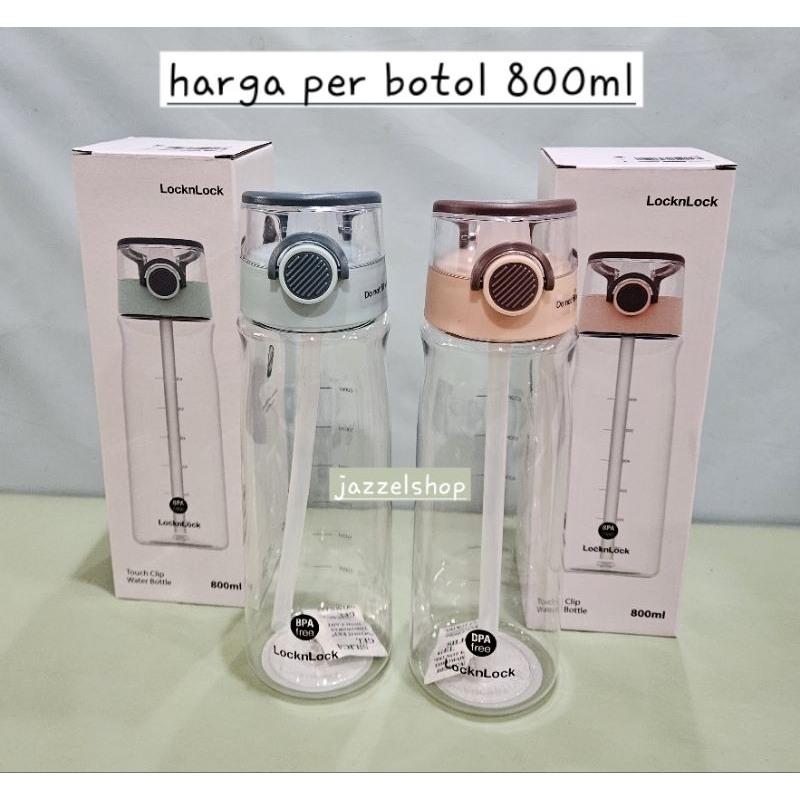 Jual Lock&lock lock and lock water bottle botol minum touch clip straw ...