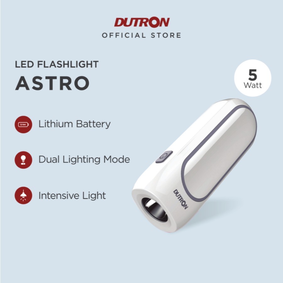 Jual DUTRON Senter LED Emergency ASTRO Lampu darurat surya 2 in 1 4W ...