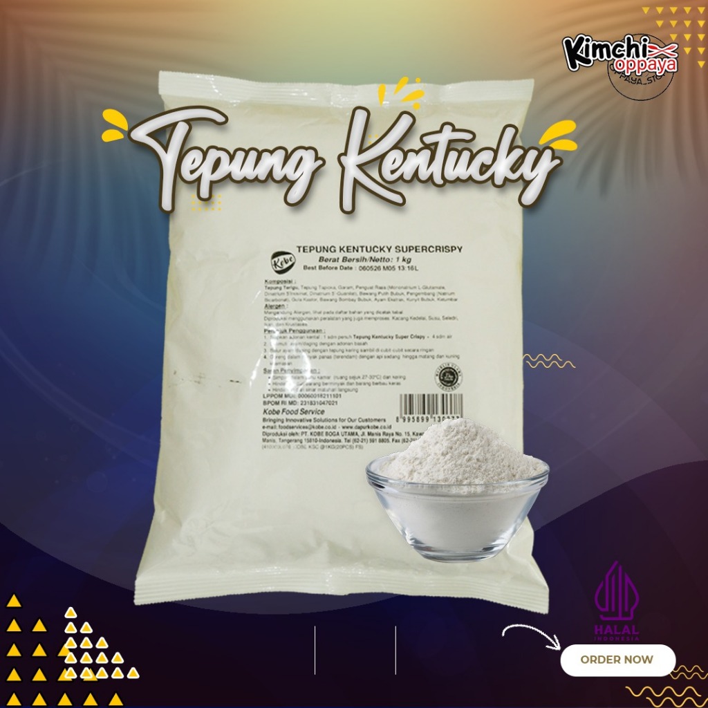 Jual KOBE Tepung Kentucky SuperCrispy 1kg Halal | Shopee Indonesia