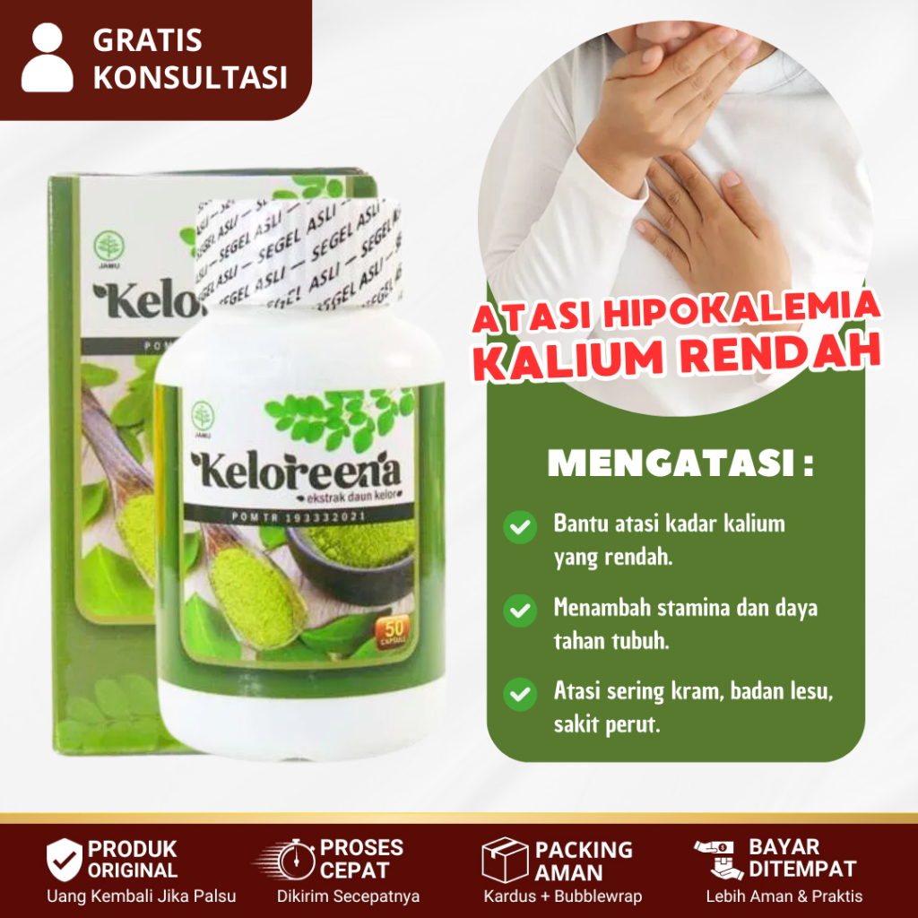 Jual Obat Kalium Rendah, Penambah Kalium, Suplemen Kalium, Kekurangan ...