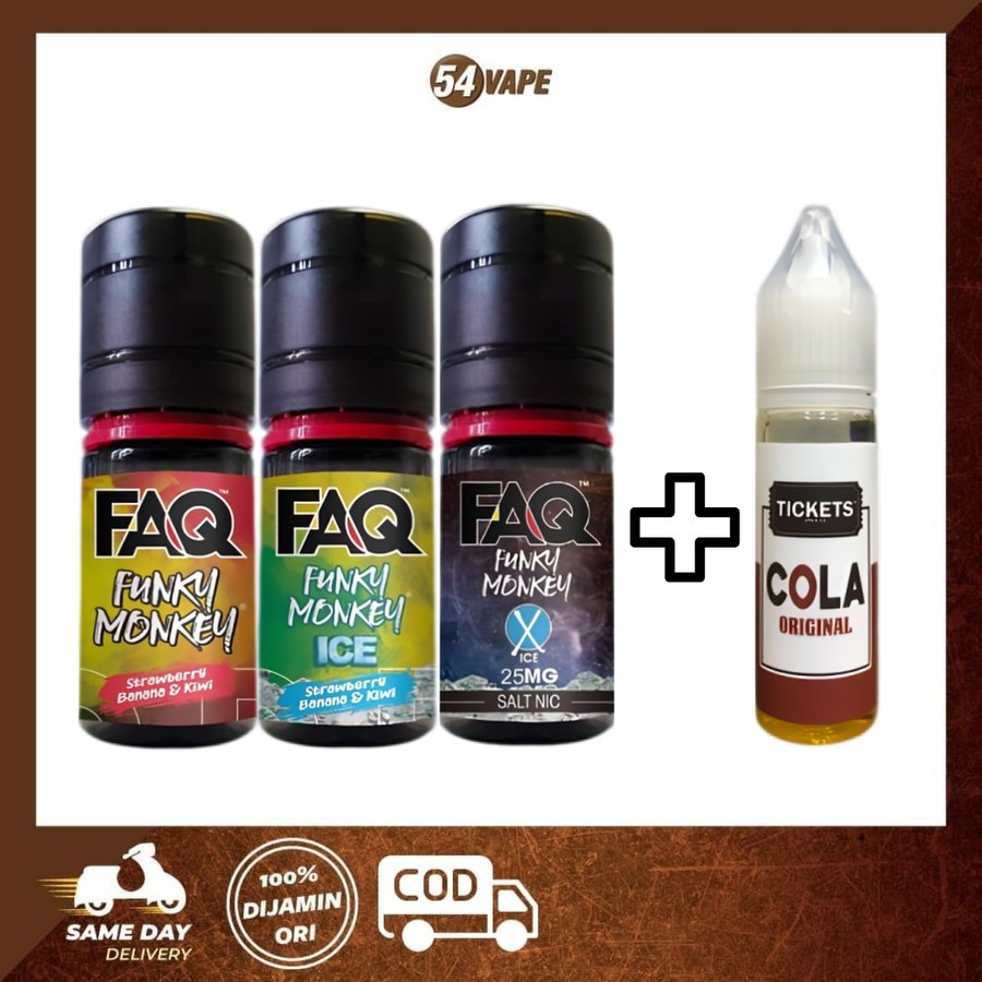 Jual Bundles FAQ Salt 30ml + Tickets Cola 15ml | Shopee Indonesia