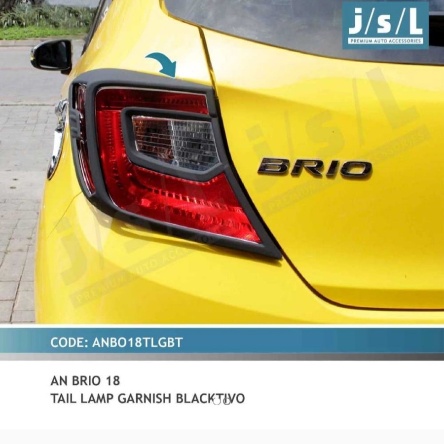 Jual Garnis Belakang All New Brio 2018 Tail Lamp Garnish Blacktivo ...