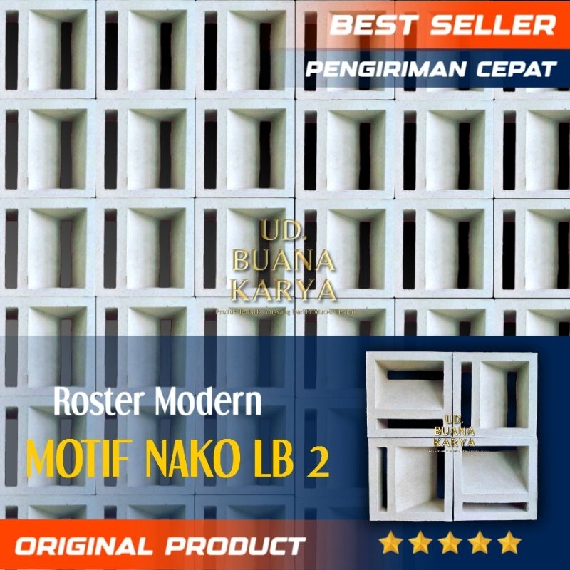 Jual Roster Modern Motif Nako L2 / Roster Beton Minimalis Motif ...