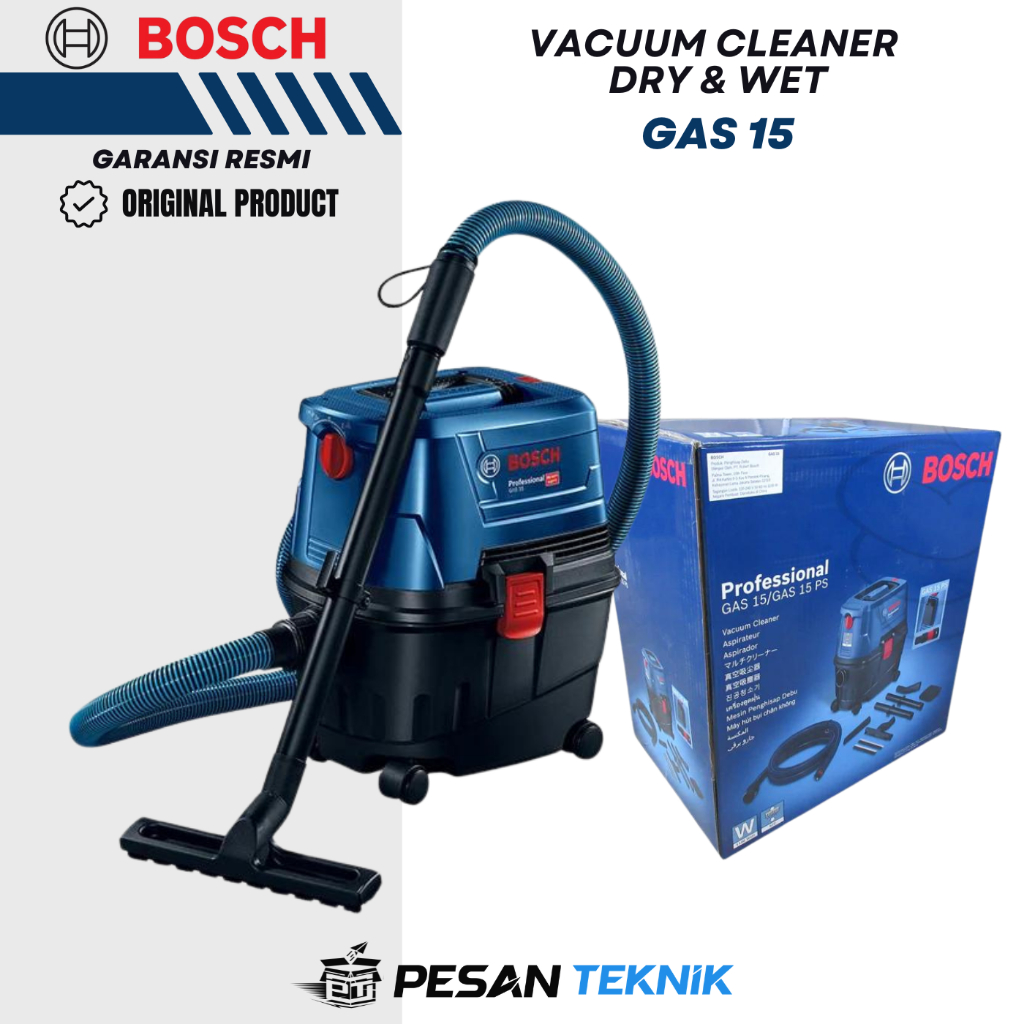 Jual Mesin Vacuum Cleaner dry & wet Penyedot Debu BOSCH GAS15 | Shopee Indonesia