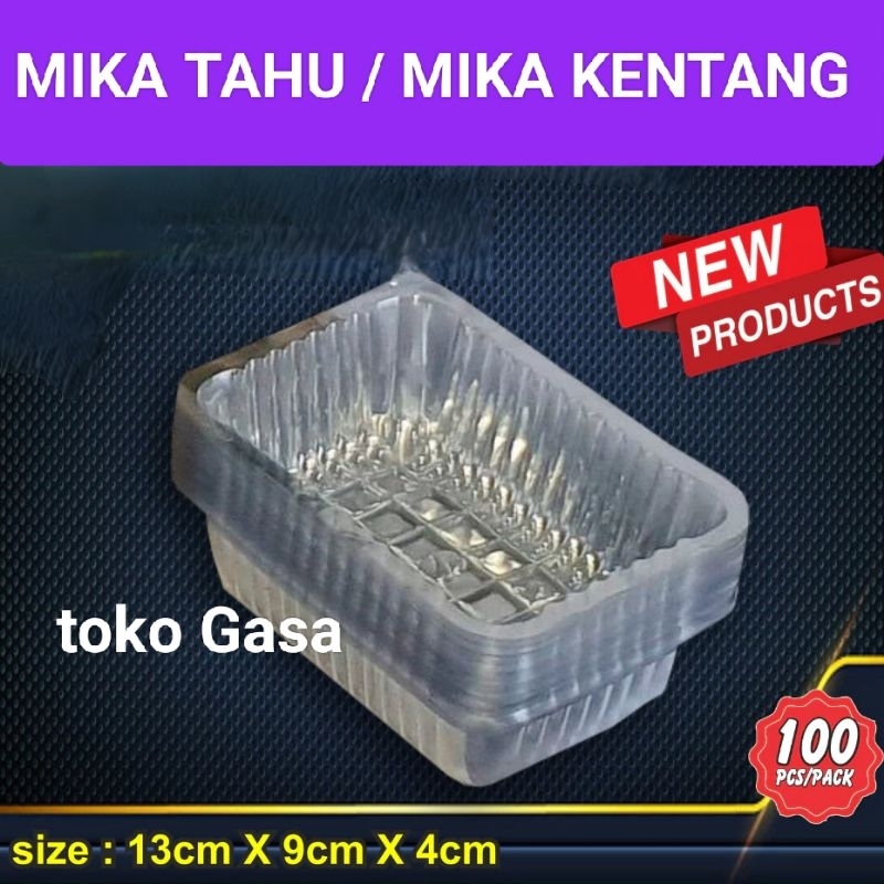 Jual mika tahu isi 100 pcs/mika k1/mika kentang/mika plastik / mika ...
