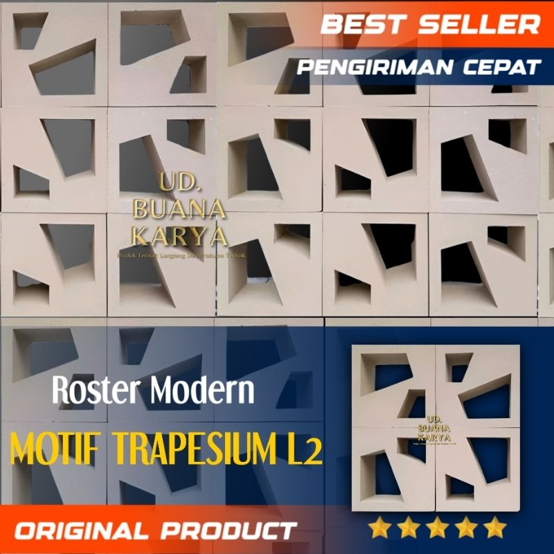 Jual Roster Minimalis Modern, Motif Trapesium LB 2, Roster Pagar ...