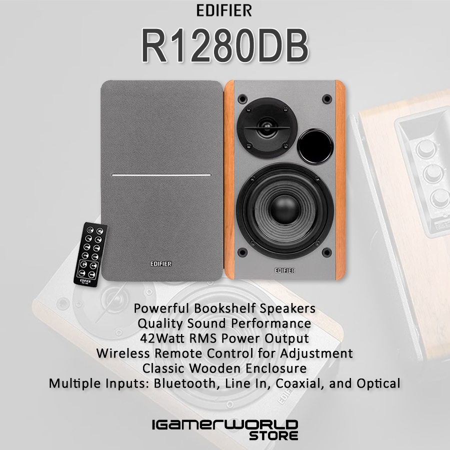 Jual Edifier R1280DB Powered Bluetooth Bookshelf Speaker | Shopee Indonesia
