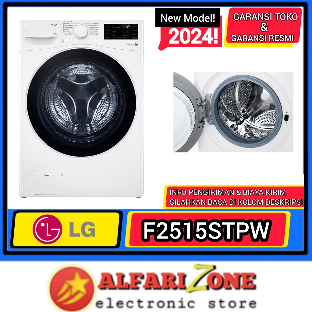 Jual MESIN CUCI 15 KG LG F2515STPW INVERTER LG mesin cuci 15kg Front load | Shopee Indonesia