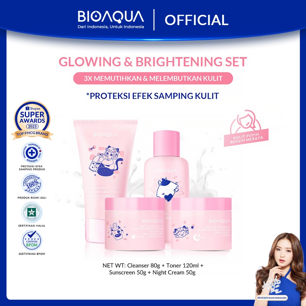 BIOAQUA shop Skincare Anak Paket 4pcs