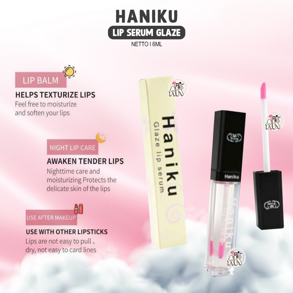 Jual HANIKU GLAZE LIP SERUM / GLAZE LIP SERUM / LIP GLOSS 6ML | Shopee ...