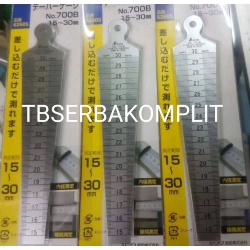 Jual Taper Gauge Shinwa 700B 15-30 mm Akurasi 0.05mm Japan Asli Tapper Welding Welder Gage Alat ...