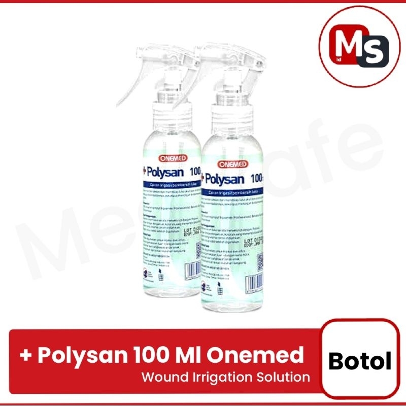 Jual + Polysan 100 Ml Wound Irrigation Solution Cairan Cuci Luka (PHMB ...