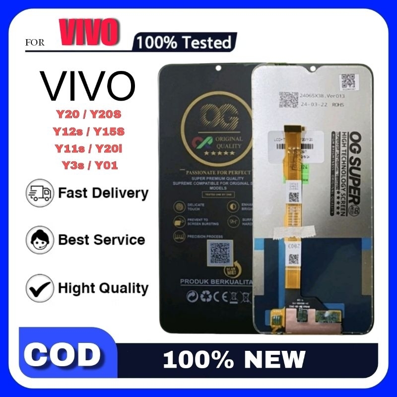 Jual LCD TOUCHSCREEN VIVO Y20/Y20S/Y12S/Y15S/Y20i/Y11s/Y3s/Y01/Y01a FULLSET | Shopee Indonesia