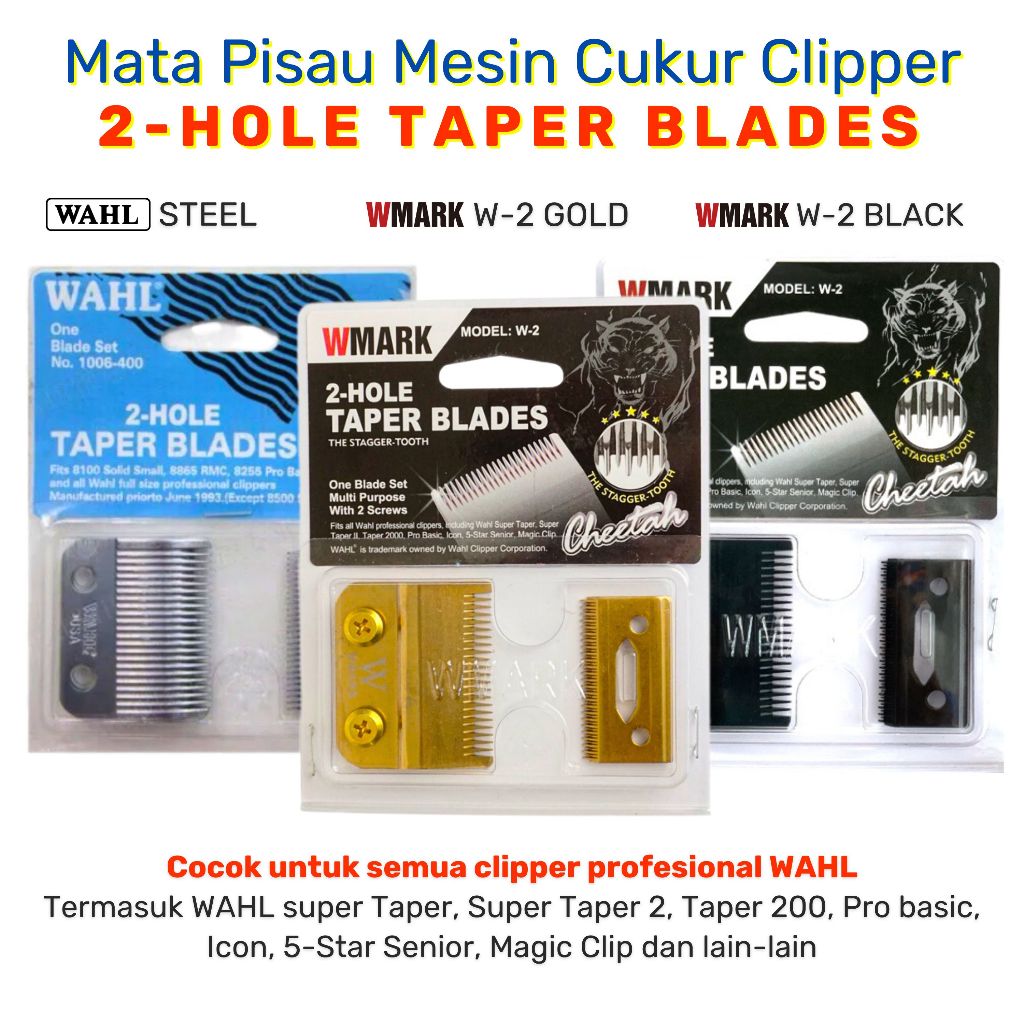 Jual Mata Pisau Clipper Rambut / Pangkas Mesin Cukur Rambut WMARK ...