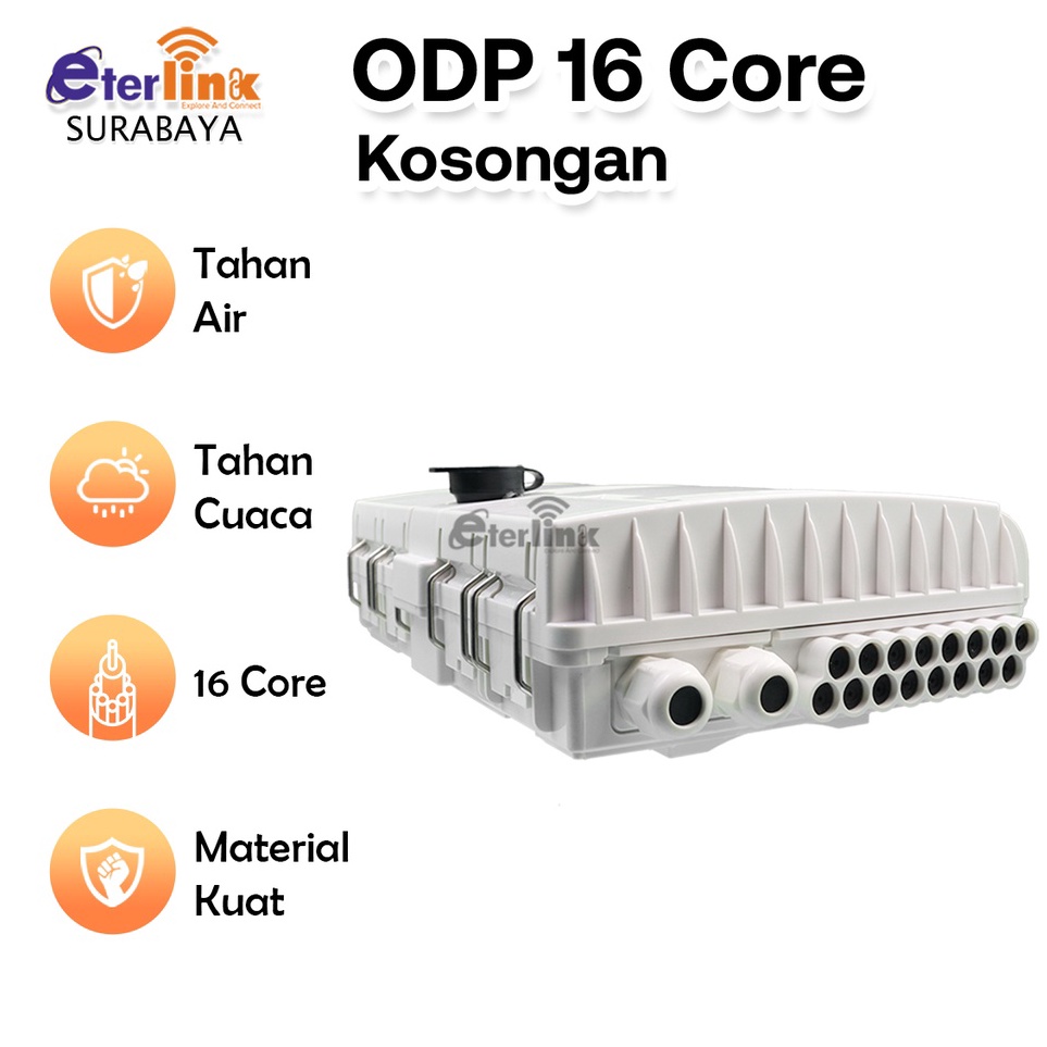 Jual KODE T47B 16 Core Model PLC 116 ODP Kosongan Optical Distribution Point Double Lock TERBARU ...