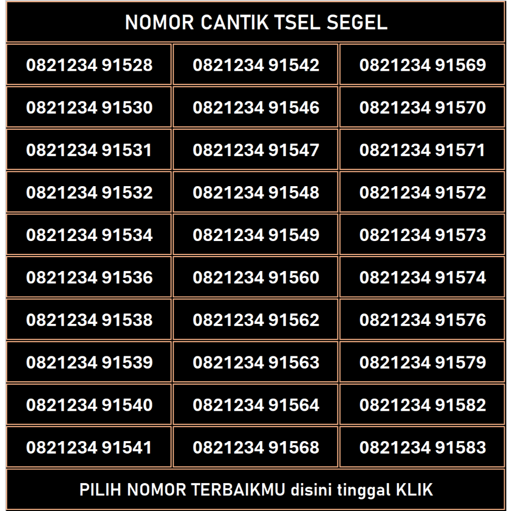 Jual Nomor Cantik Kartu Perdana Tsel 4G LtE 5G | Shopee Indonesia