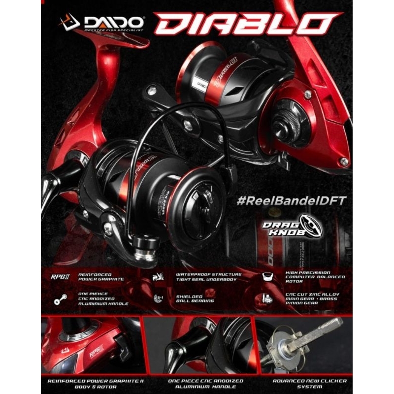 Jual Rell daido diablo power handle 1000-6000 | Shopee Indonesia