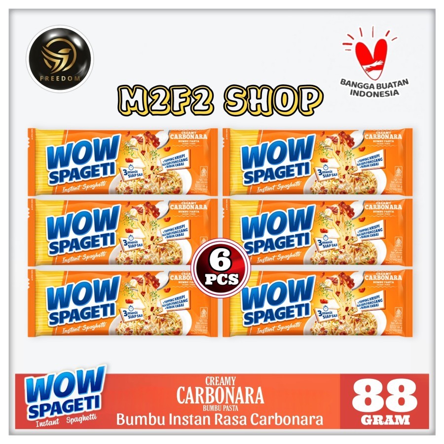 Jual Wow Spageti Instant Pasta Spaghetti Creamy Carbonara - 88 gr ...