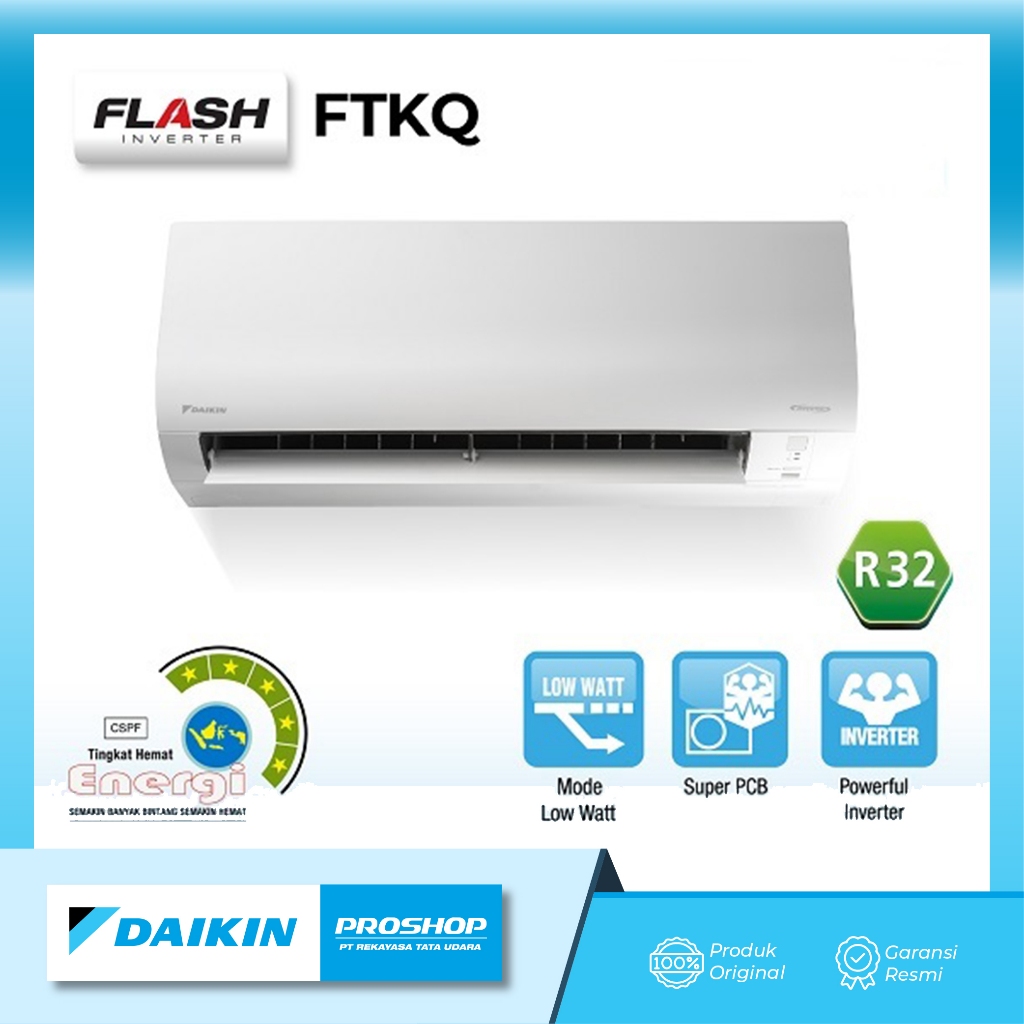 Jual AC Daikin type Flash Inverter 1/2 PK STKQ15UV | Shopee Indonesia