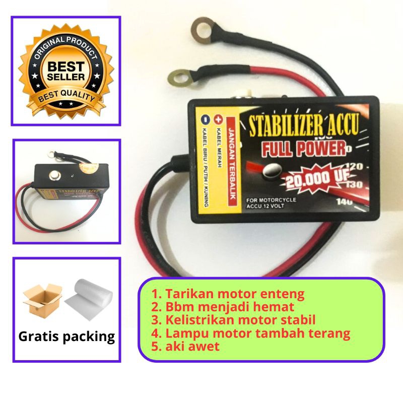 Jual Stabilizer aki motor, stabilizer motor, stabilizer kelistrikan ...