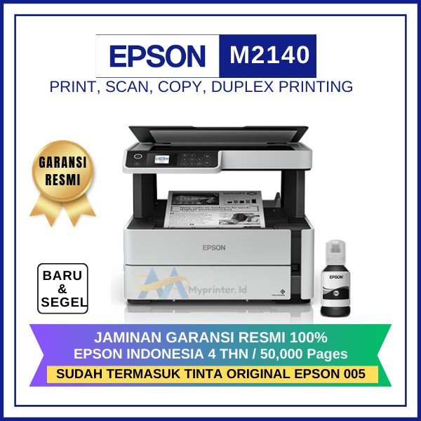 Jual Printer Epson M2140 Monochrome All-in-One Ink Tank -Print, scan ...