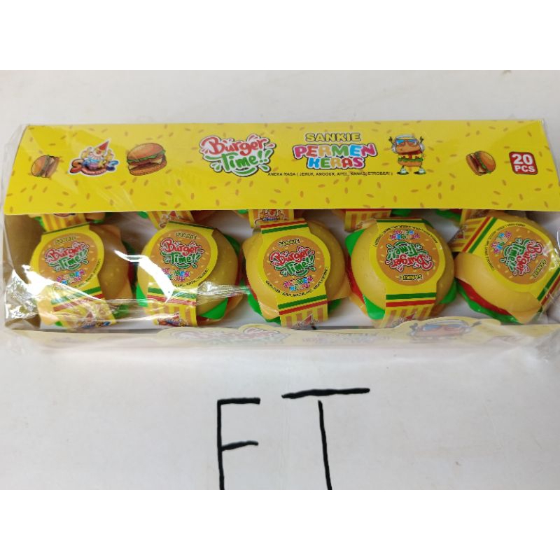 Jual permen sankie burger time 30 pcs | Shopee Indonesia