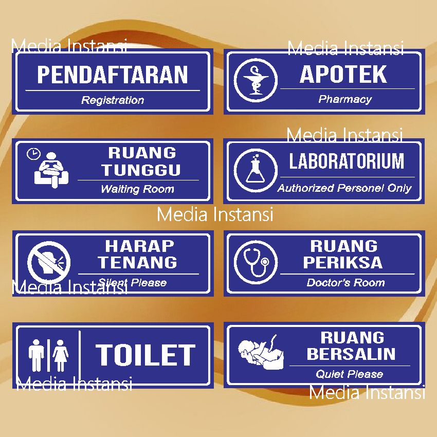 Jual Aneka Stiker Nama Ruang untuk Kantor dan Instansi | Stiker Ruang ...