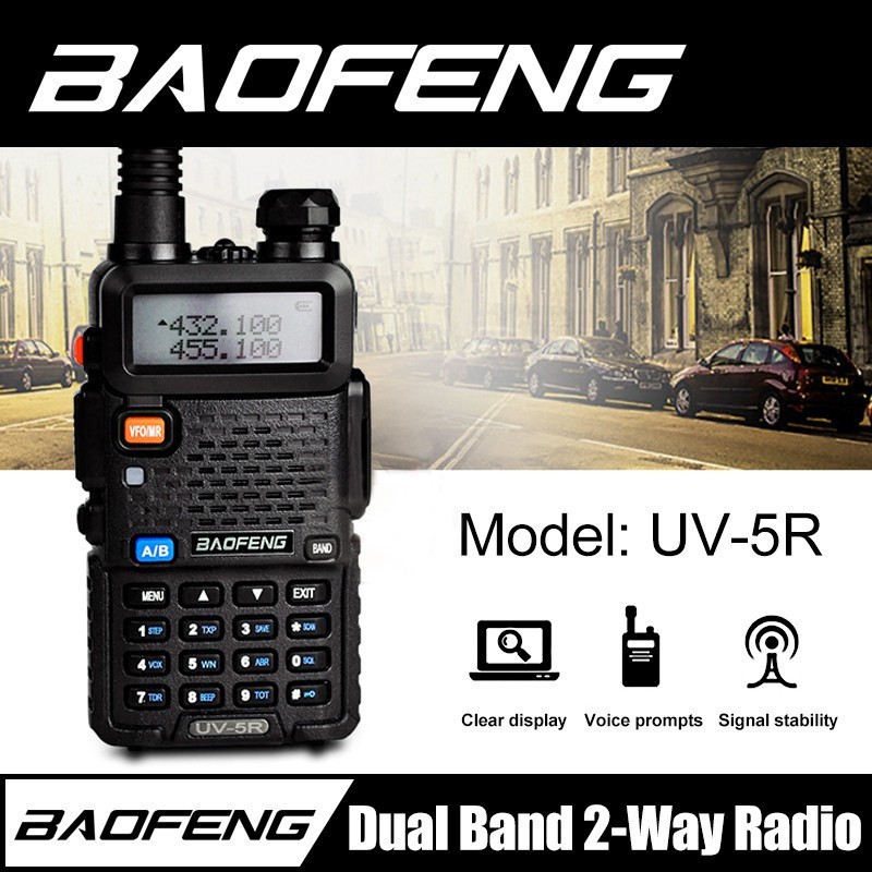 Jual BARANG BARU HT BAOFENG -UV 5R Dual Band VHF UHF, BAOFENG UV5R E Garansi 1 Tahun Walkie ...