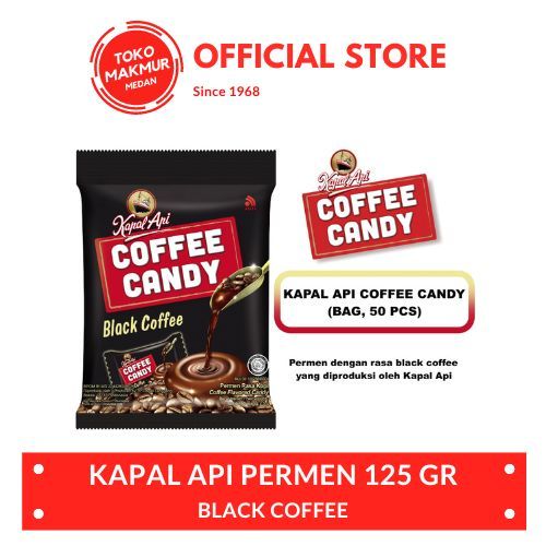 Jual KAPAL API COFFEE CANDY BLACK COFFEE - PERMEN RASA KOPI 125 GR ...