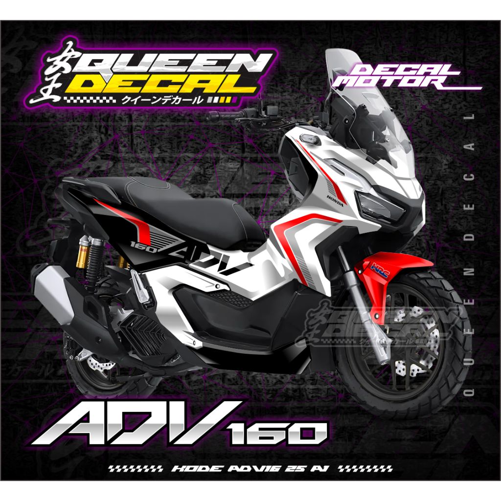 Jual Stiker Motor ADV160 Decal Full Body / Design Decal Custom Stock ...