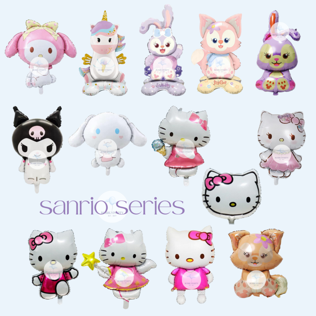 Jual Balon Sanrio Karakter Kuromi Cinnamoroll Melody Linna Bell Stella ...