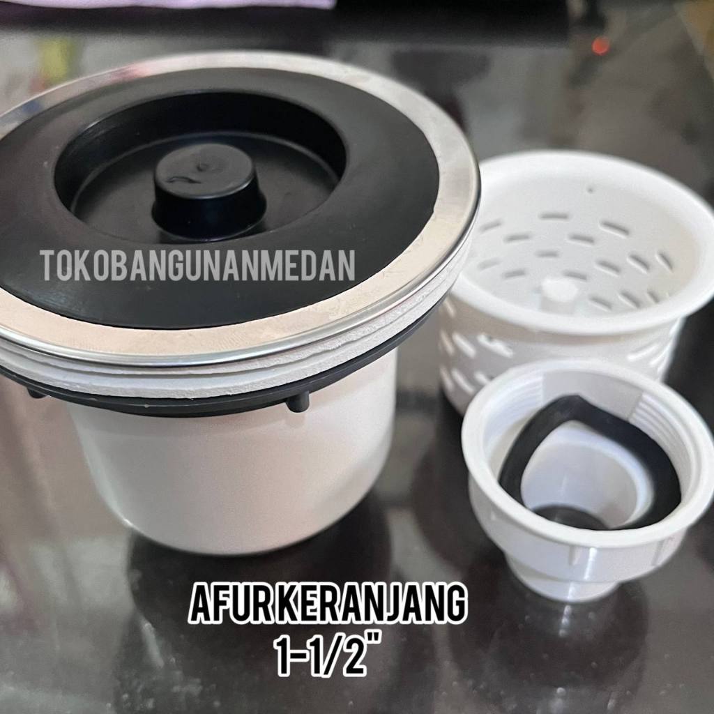 Jual Afur Keranjang PVC Putih Tebal / Saringan bak cuci piring wastafel ...